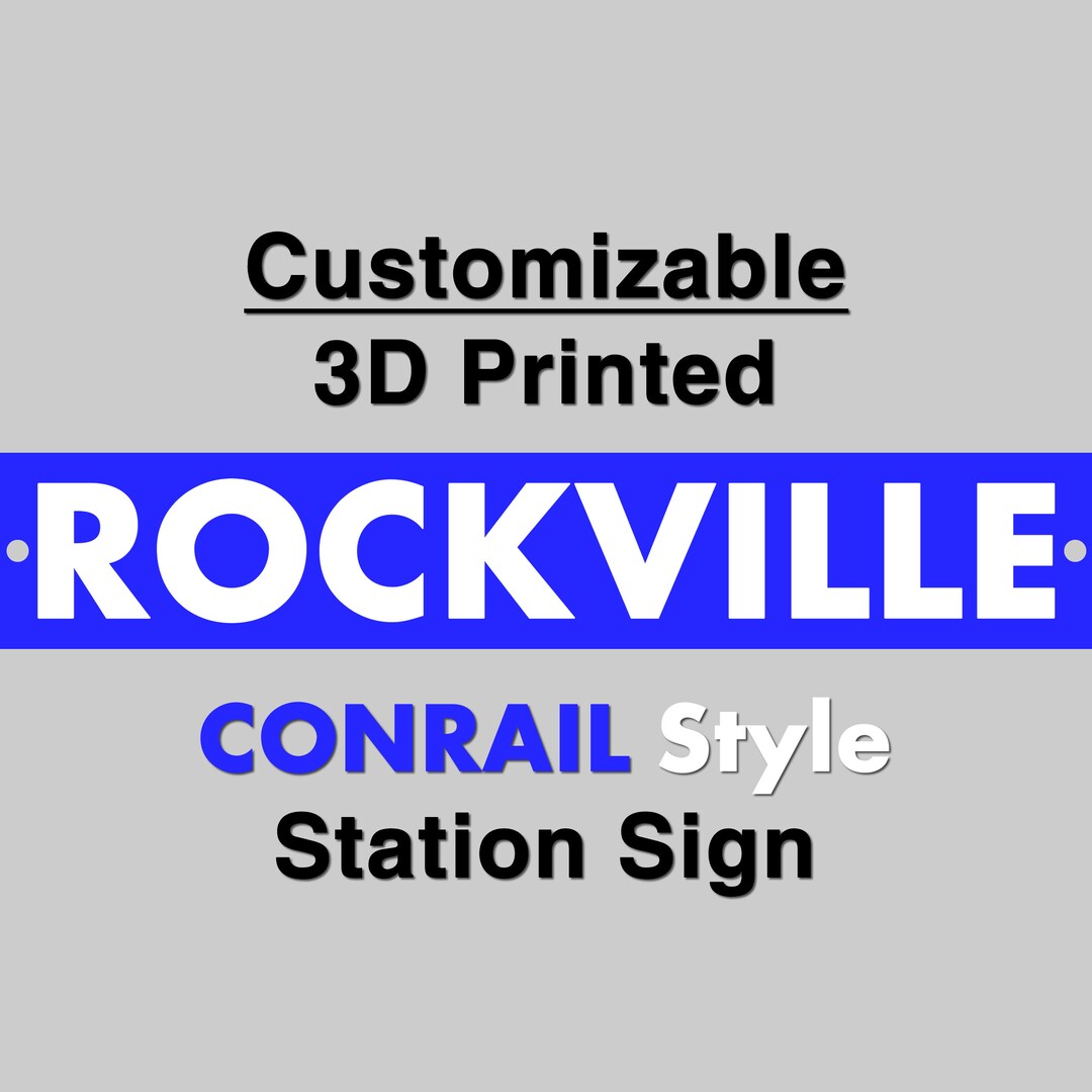 Conrail Style Station Sign - Etsy