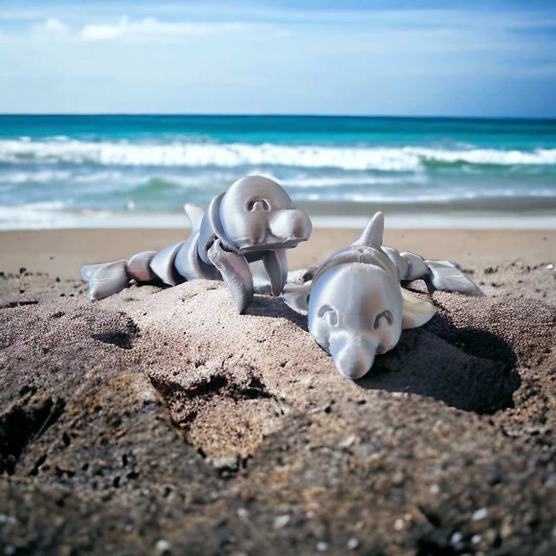 Adorable 3d-printed Dolphin Articulated Figure - Etsy