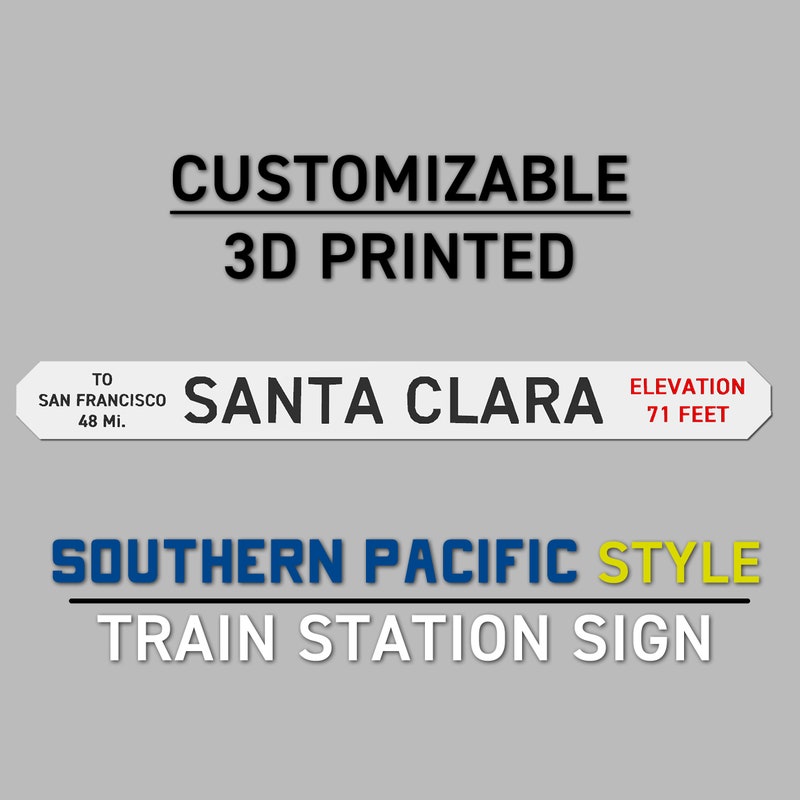 Train Station Sign - Etsy