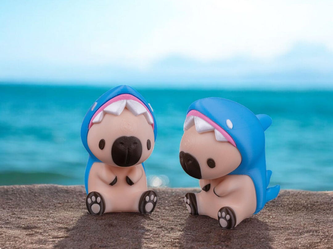 Shark Capybara - Etsy