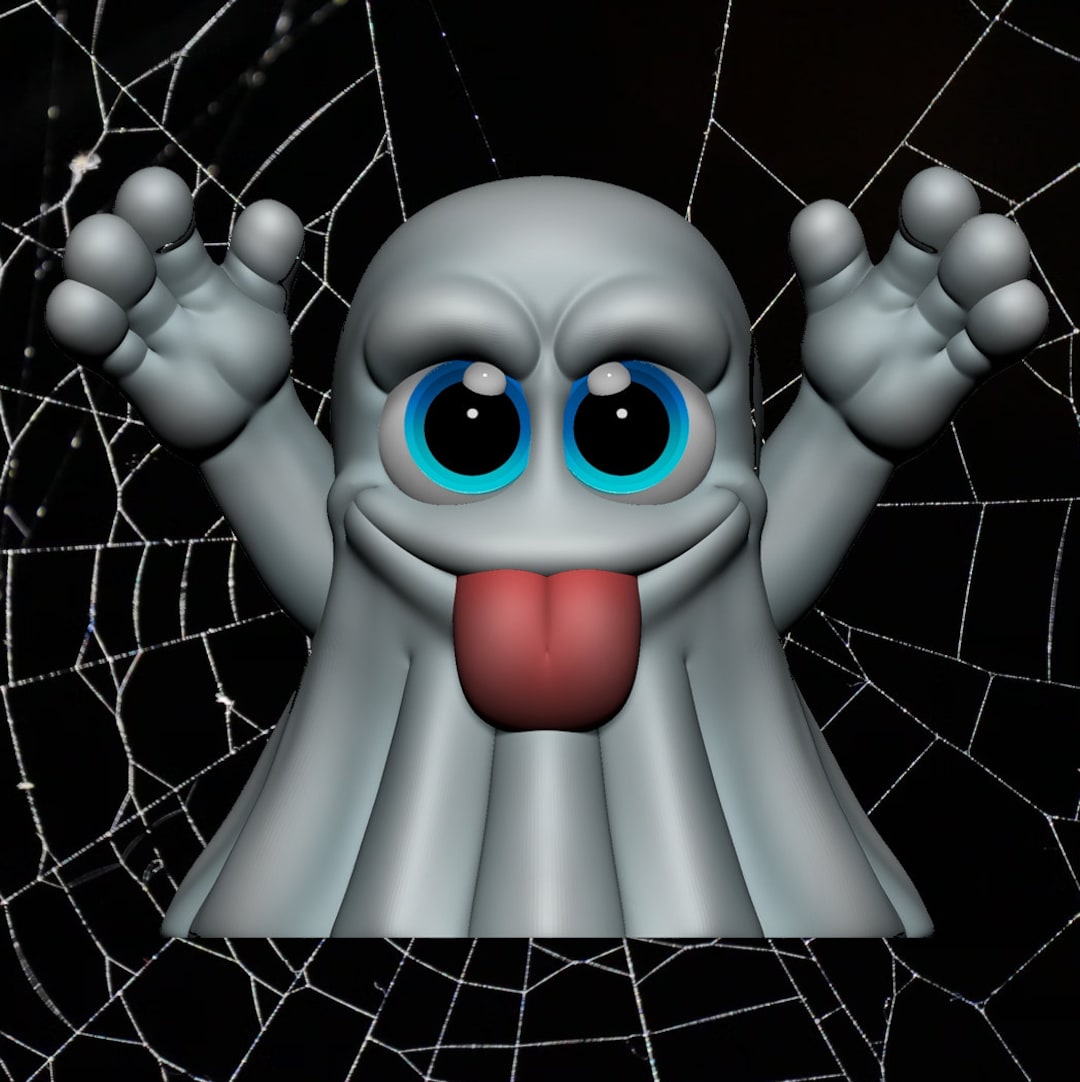 Silly Ghost 3D Printed Decoration - Etsy