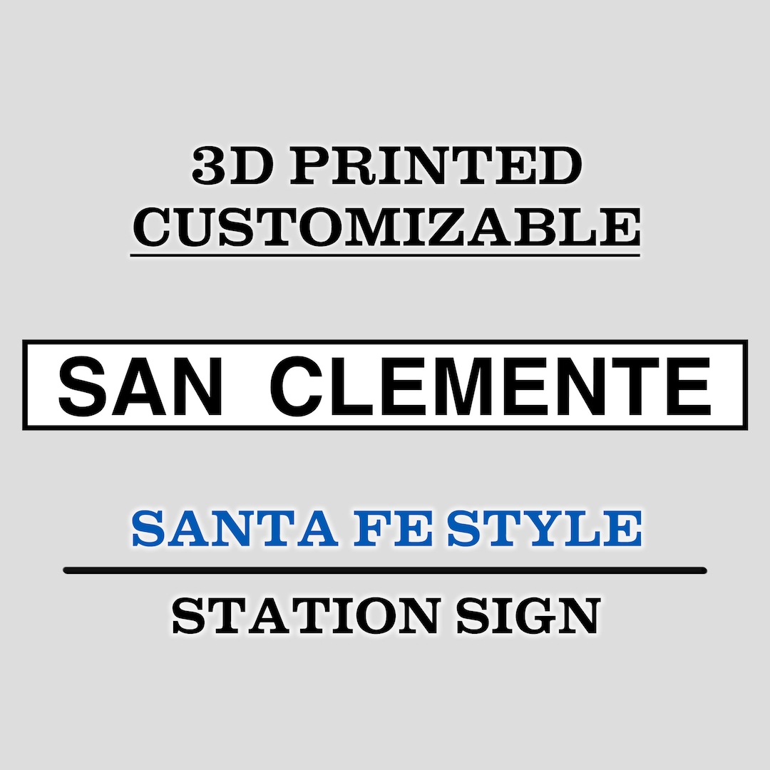 Santa Fe Style Station Sign customizable - Etsy