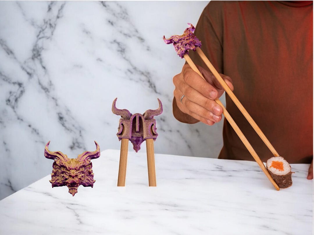 Dragon Themed Chopstick Helper | 3D Printed Chopstick Accessories for ...