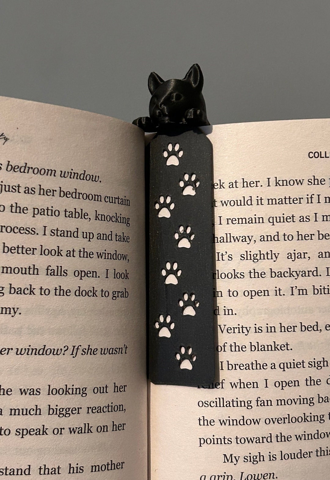 3D Printed Peeking Cat Bookmark Cat Lovers Bookmark Book Lovers Readers ...