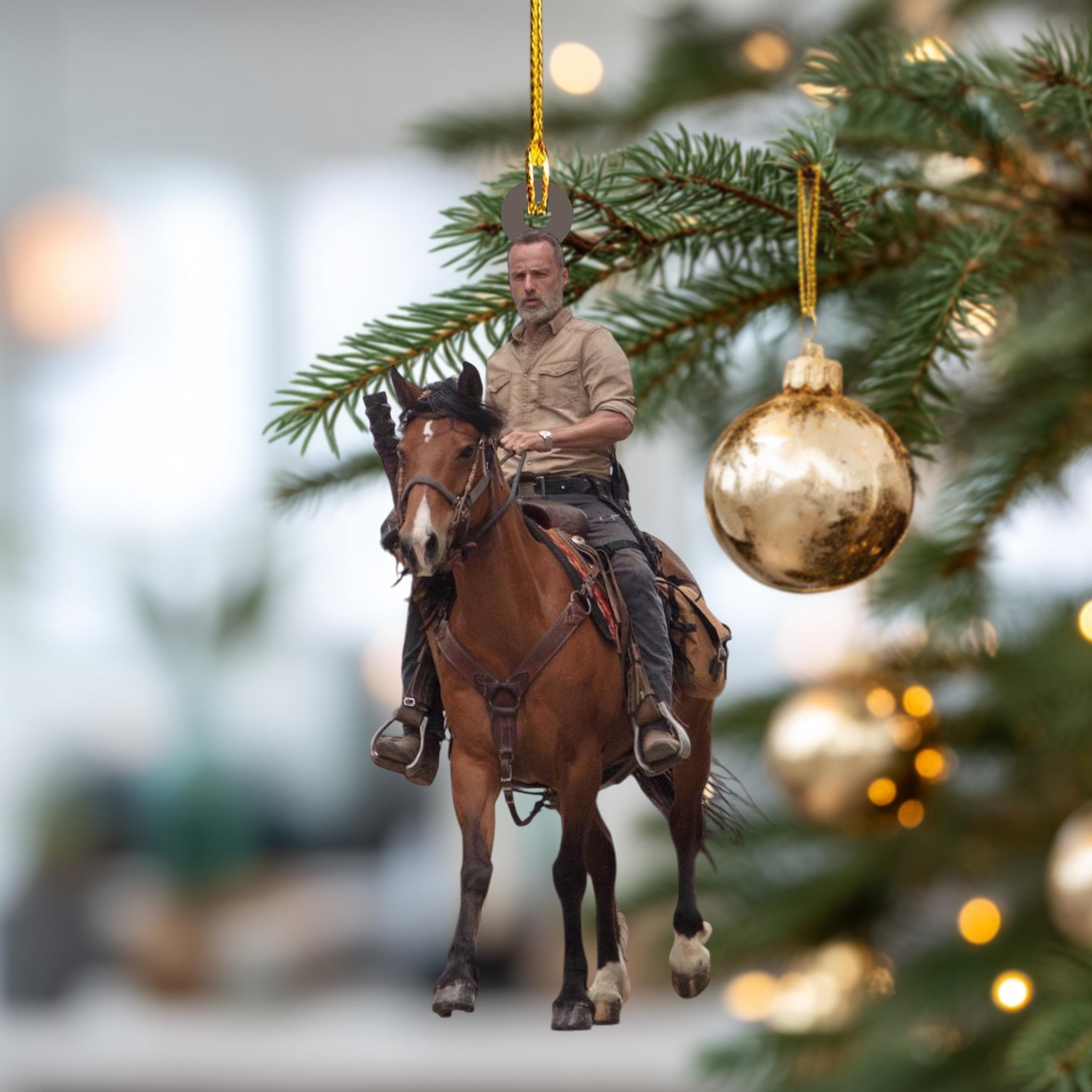 Rick Grimes Christmas Ornament, Movie-inspired Fan Gift, Retro TV Show ...