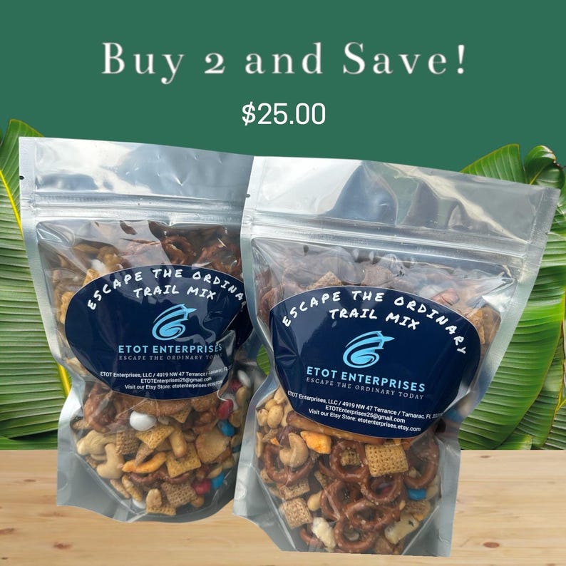 Handcrafted Small Batch Trail Mix - Etsy