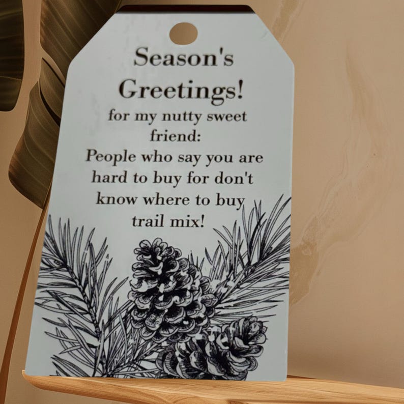 Fun Gift Tags for Trail Mix Bags - Etsy