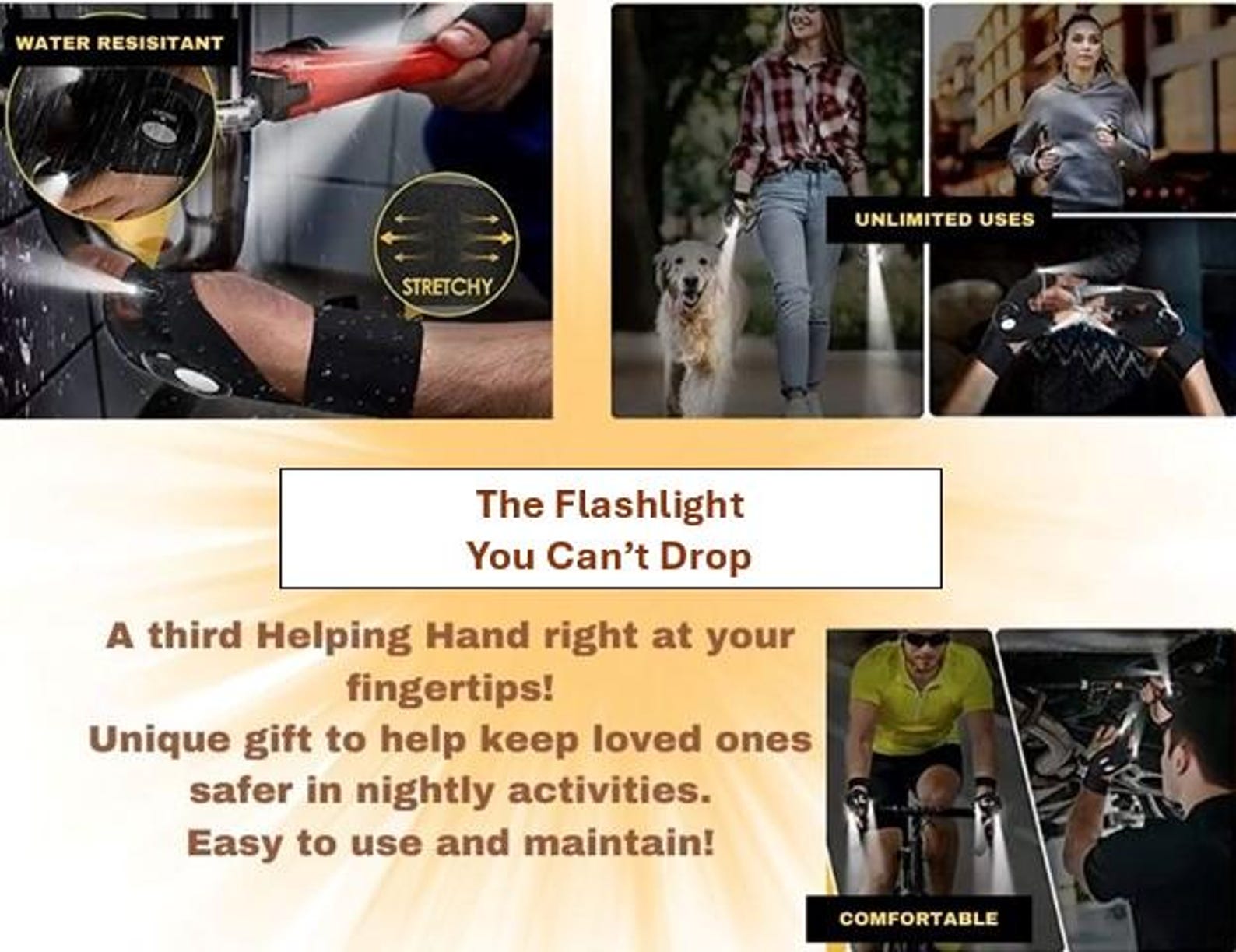 Glove Flashlight - the Flashlight You Can't Drop - Etsy