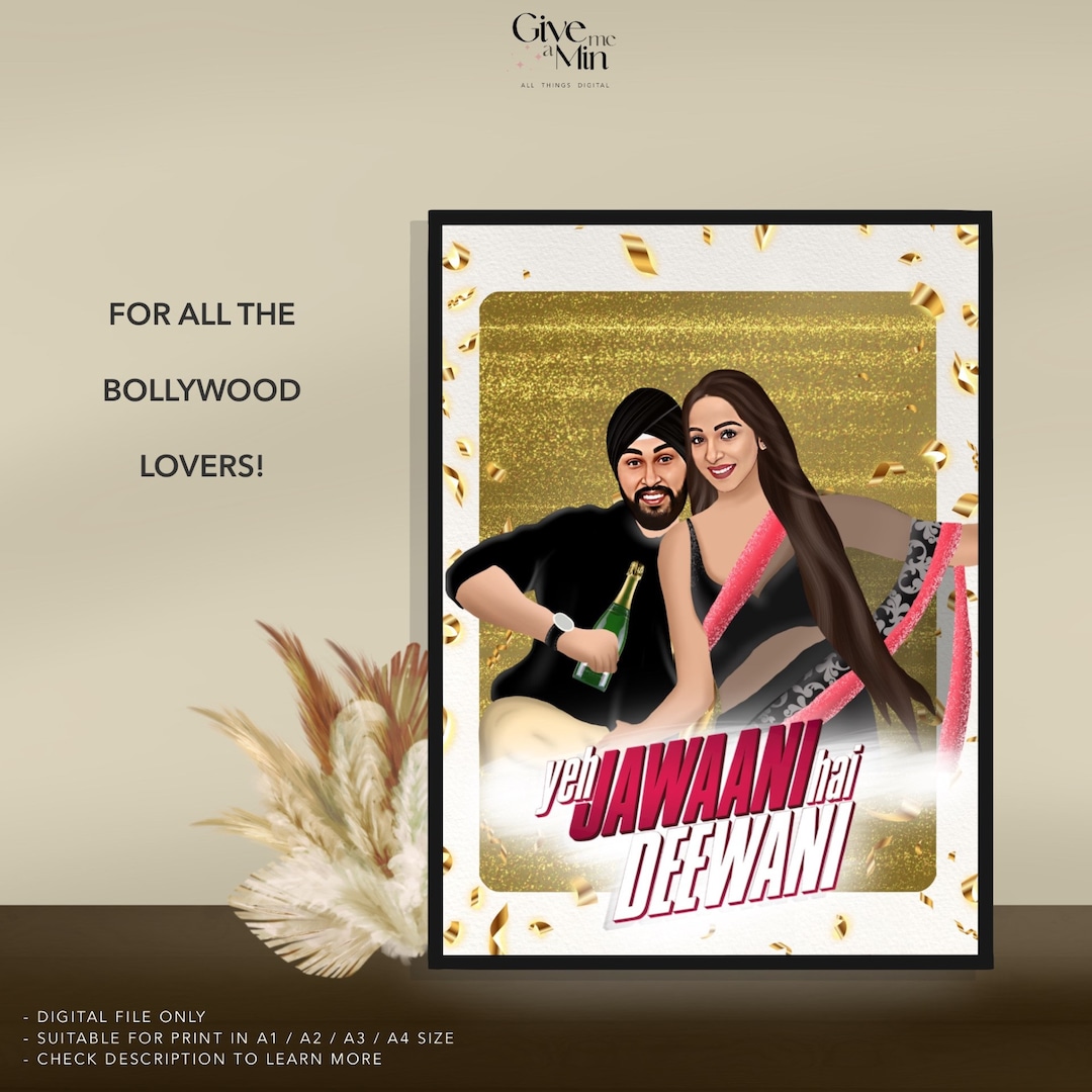 Customised Bollywood Poster for Digital Download Any Movie - Etsy