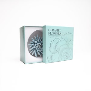 Blue Flower Wall Art, Ceramic Flowers, Garden Decoration, Flower ...