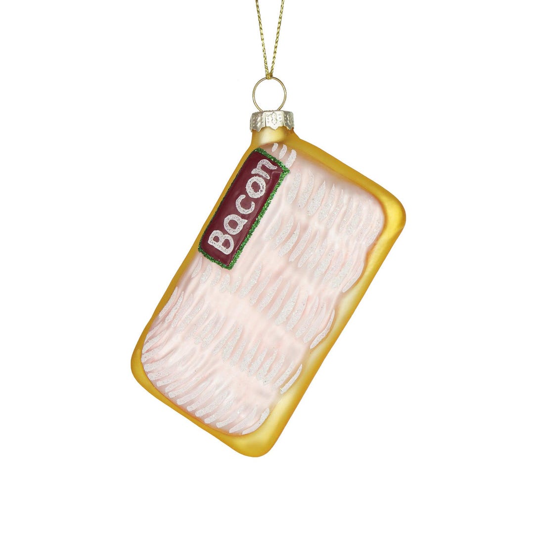 Handmade Bacon Ornament - Funny Christmas Tree Decoration, Vintage ...