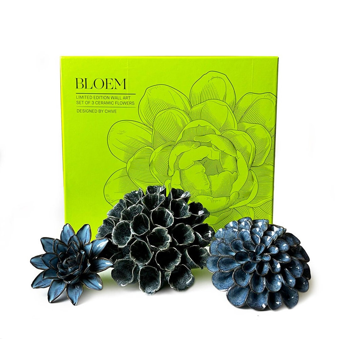 Ceramic Flower Wall Art, Ceramic Home Decor Flower, Nature Home Decor ...