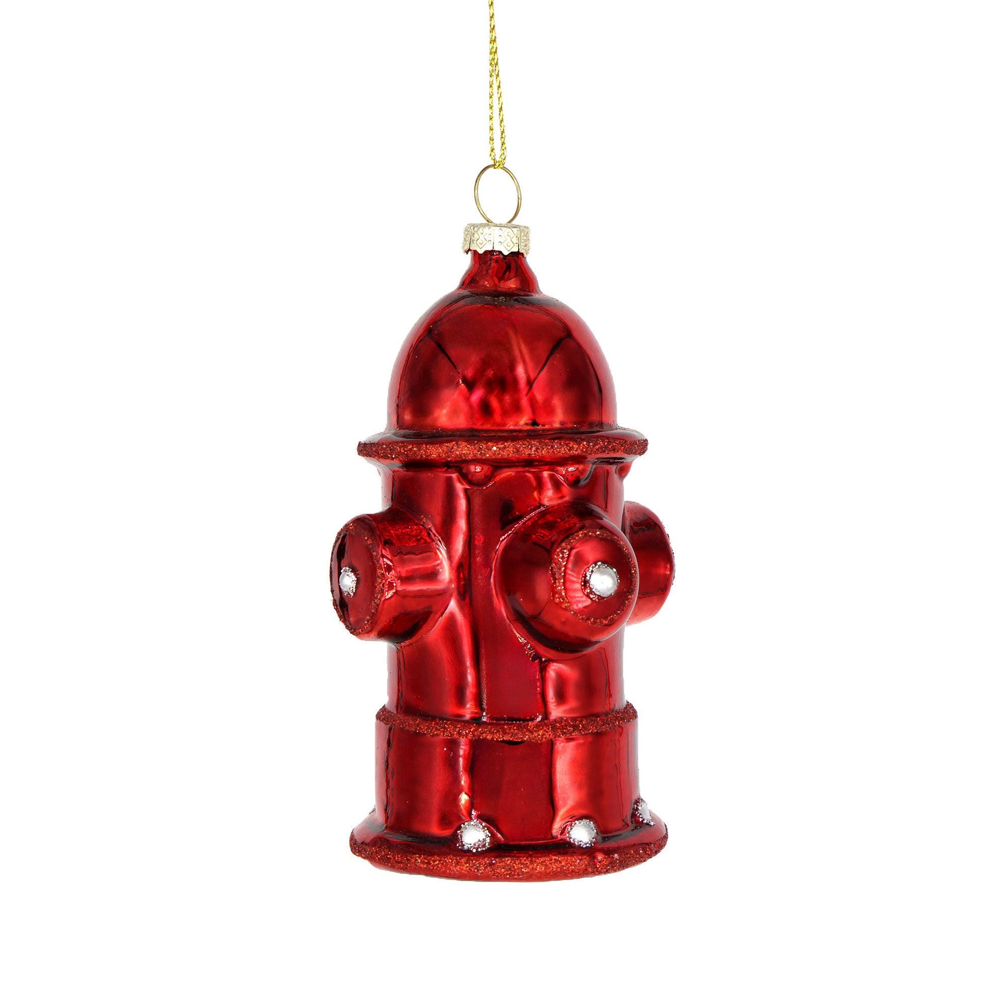 Vintage Glass Fire Hydrant Christmas Ornament – Handmade Emergency ...