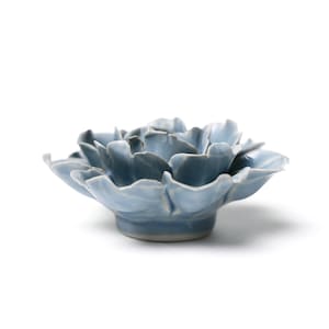 Ceramic Flower Wall Art Blue Rose - Etsy