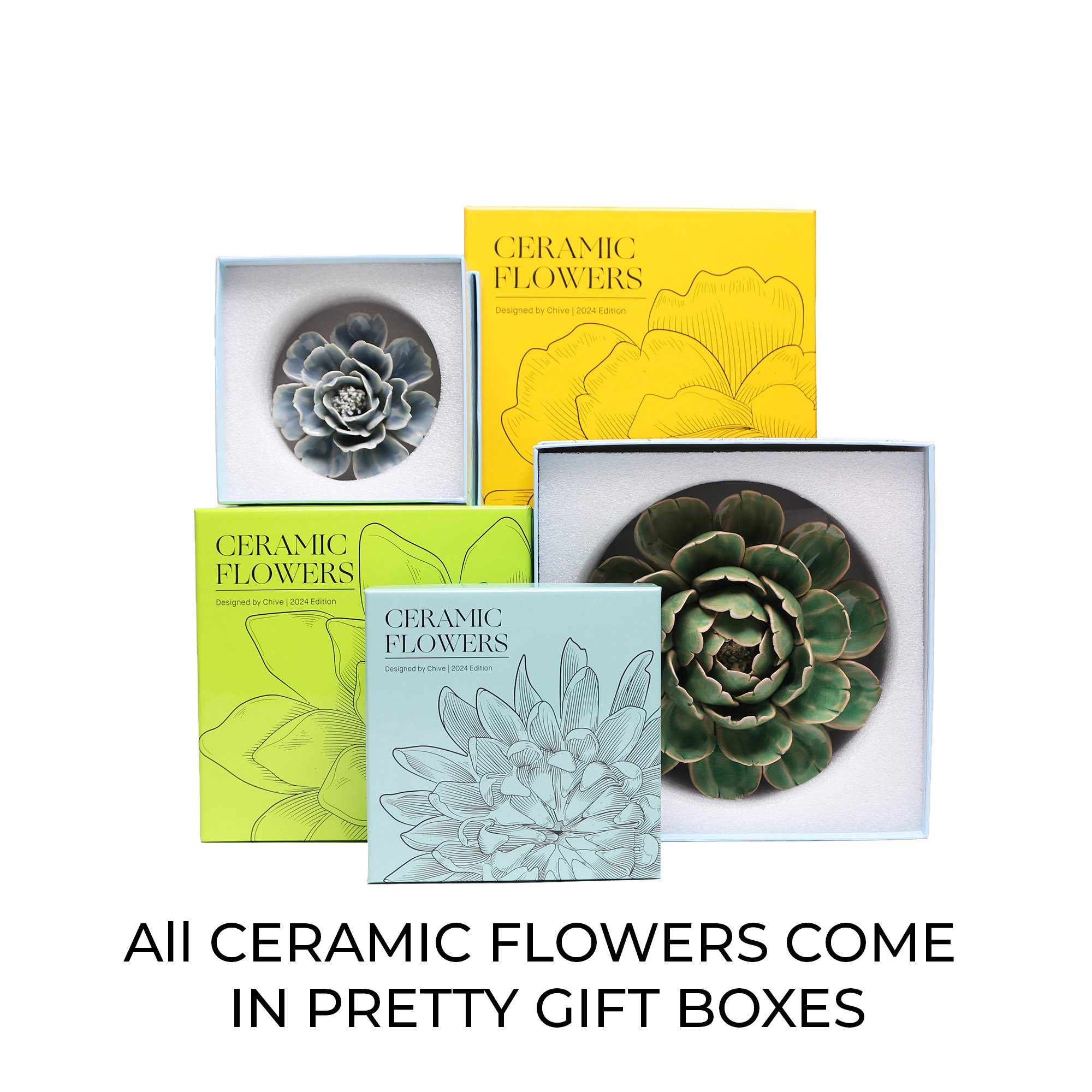 Ceramic Flower Wall Art: Modern Floral Sculpture, Keyhole Hanging - Etsy