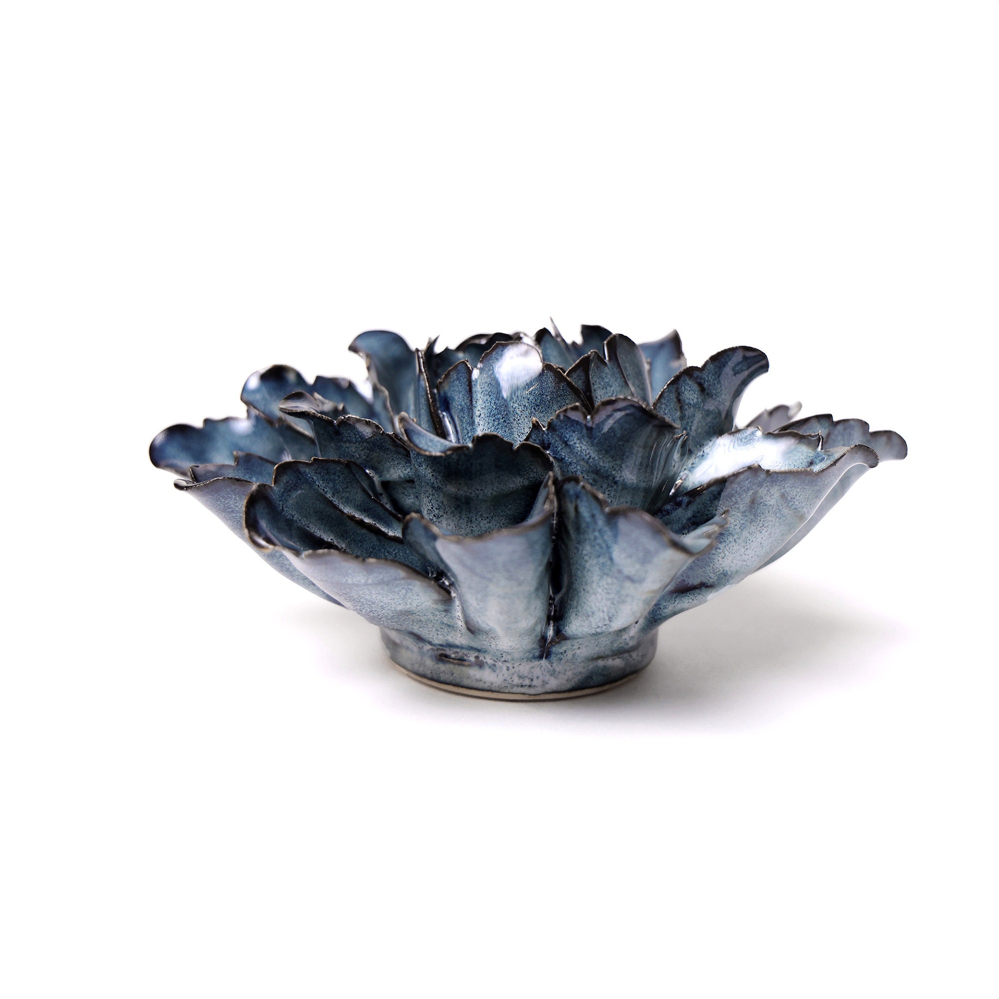 Ceramic Flower Wall Art Blue Flower 14 - Etsy