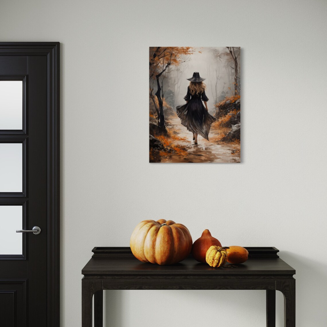 Witch Wall Art Halloween Printable Vintage Witch Painting - Etsy