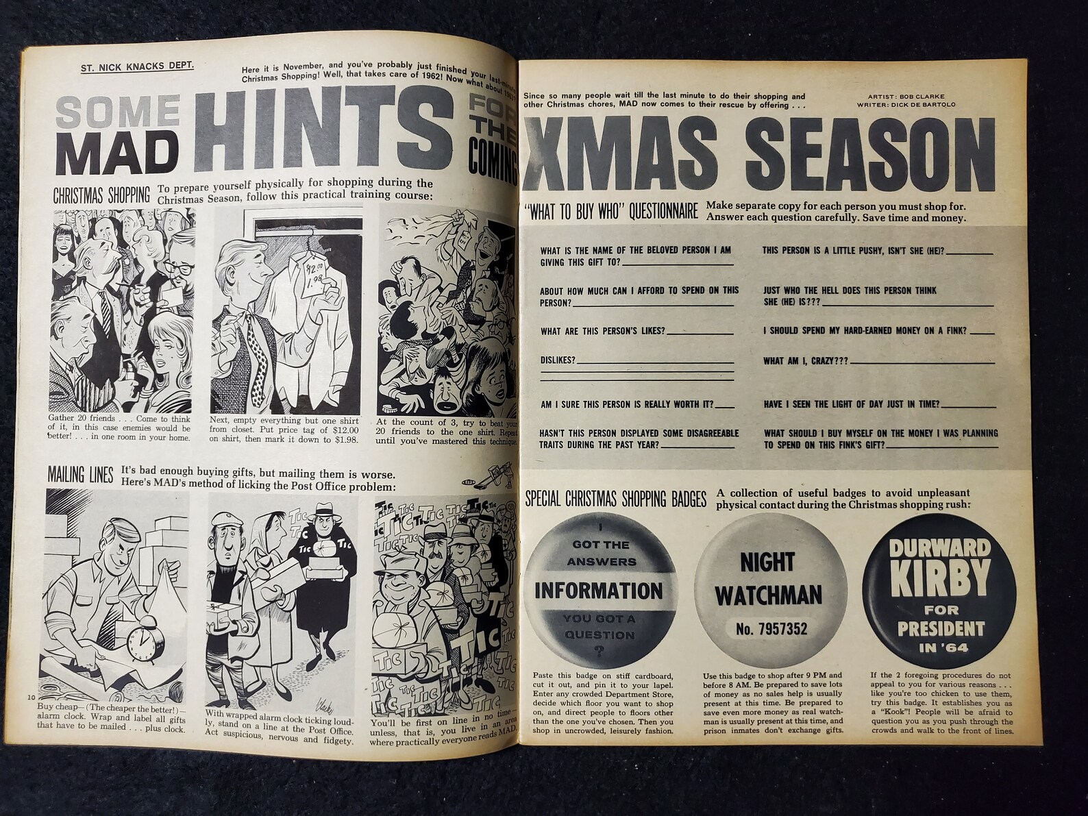 Vintage Mad Magazine 84 January 1964 Norman Mingo Cover Art - Etsy