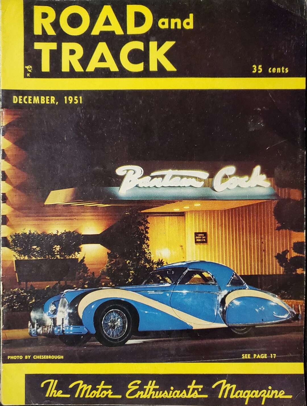 Vintage Road & Track Magazine December 1951 - Etsy