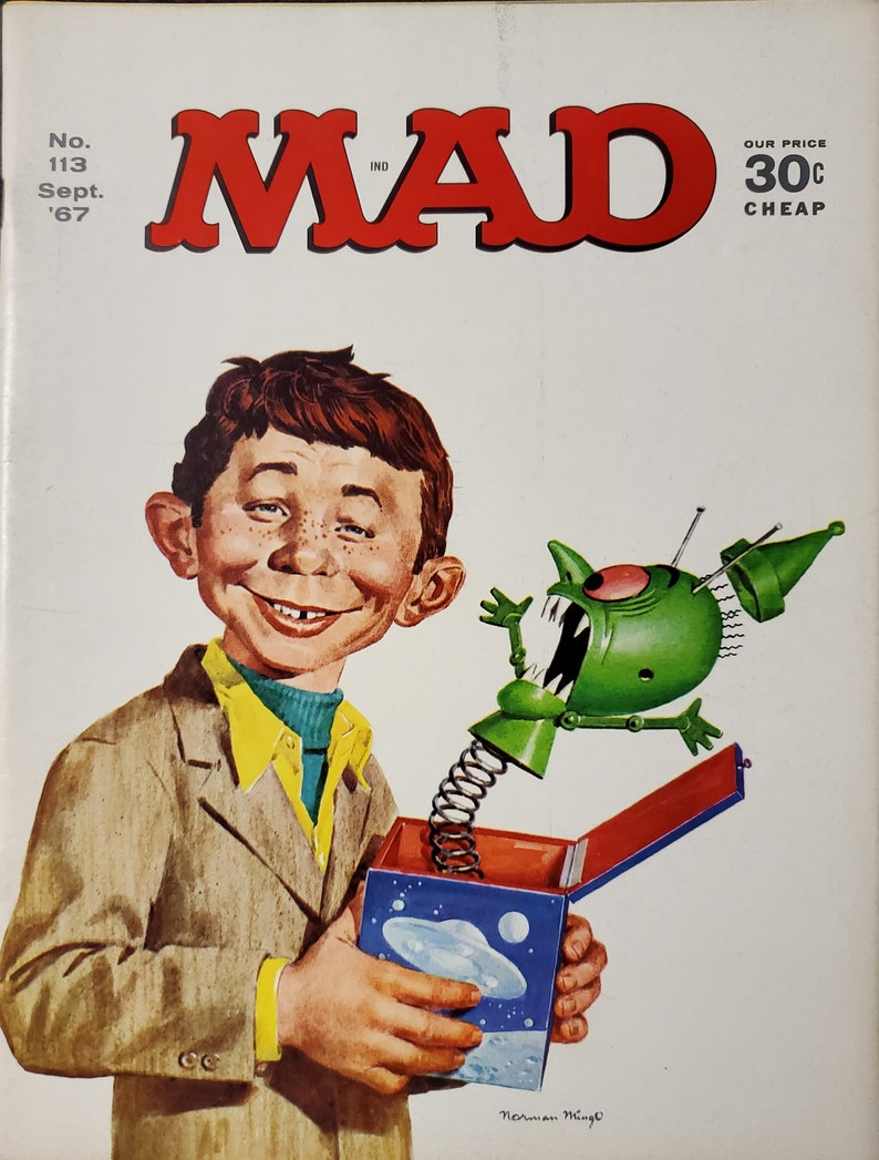 Vintage Mad Magazine #113 September 1967 Norman Mingo Cover Art - Etsy