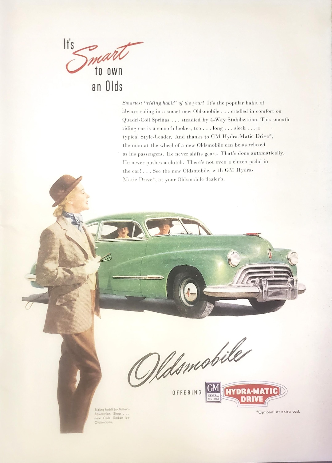 Vintage 1947 Oldsmobile Auto Print Ad - Etsy