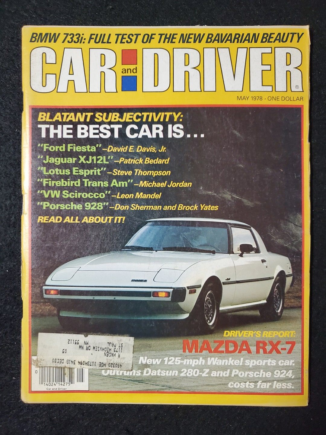 Vintage Car and Driver Magazine May 1978 - Etsy