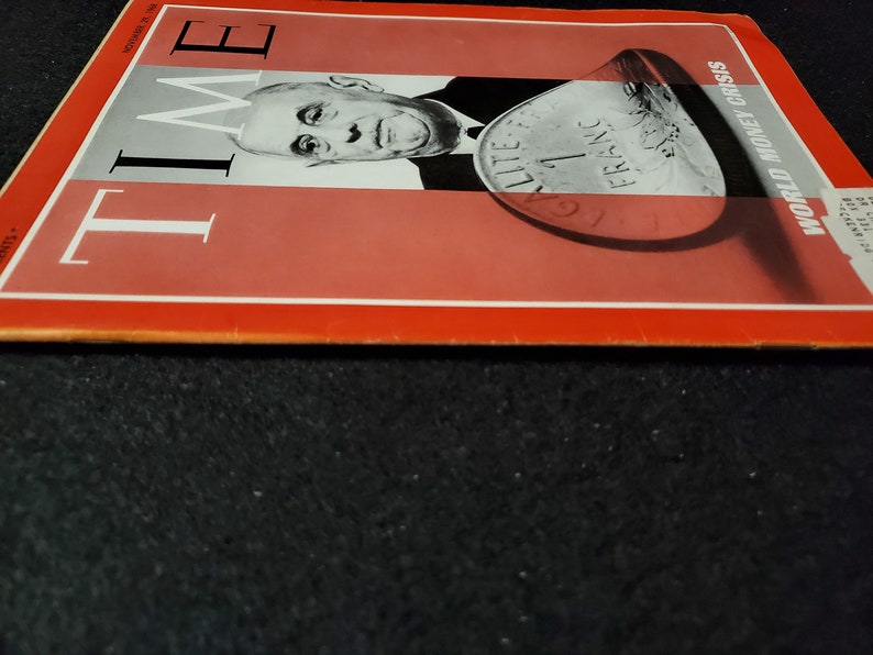 Vintage Time Magazine November 29, 1968 World Money Crisis - Etsy