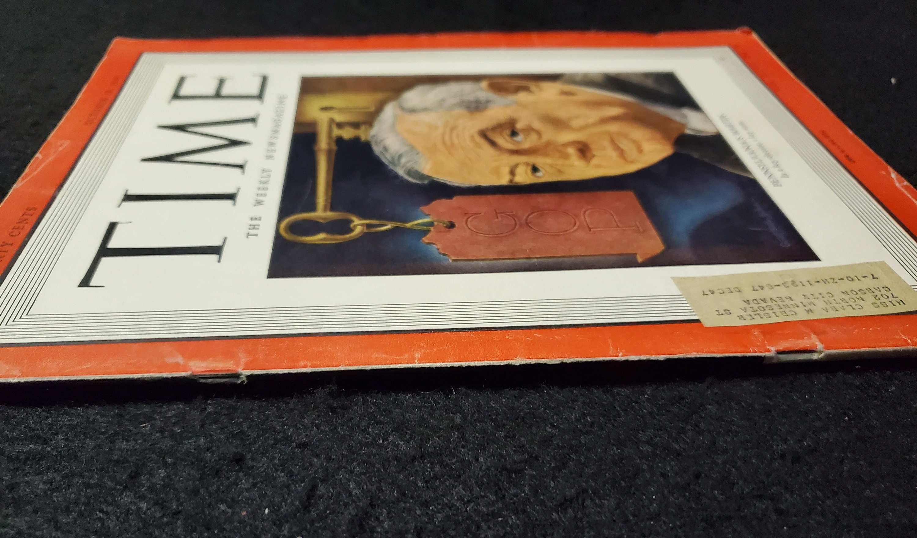 Vintage Time Magazine October 28, 1946 Pennsylvania's Martin - Etsy