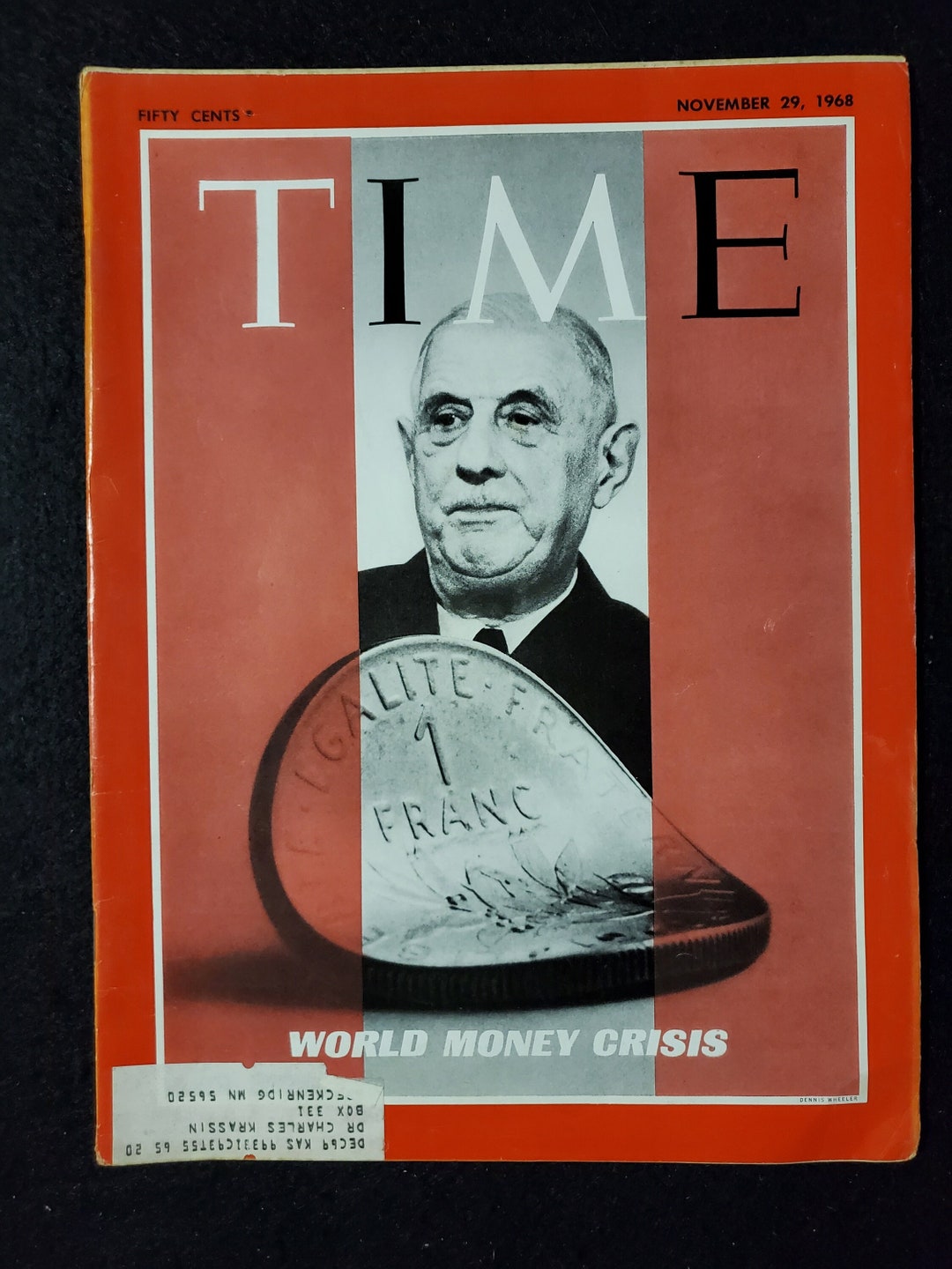 Vintage Time Magazine November 29, 1968 World Money Crisis - Etsy