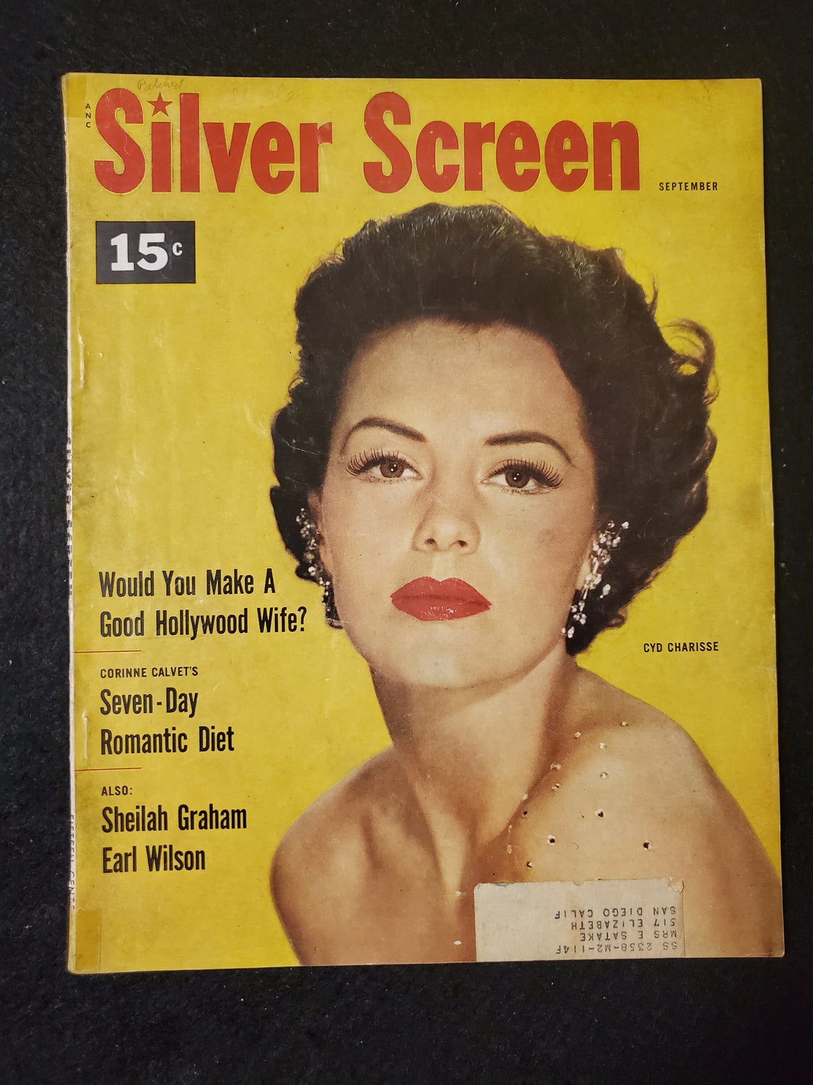 Vintage Silver Screen Magazine September 1953 Cyd Charisse Cover - Etsy