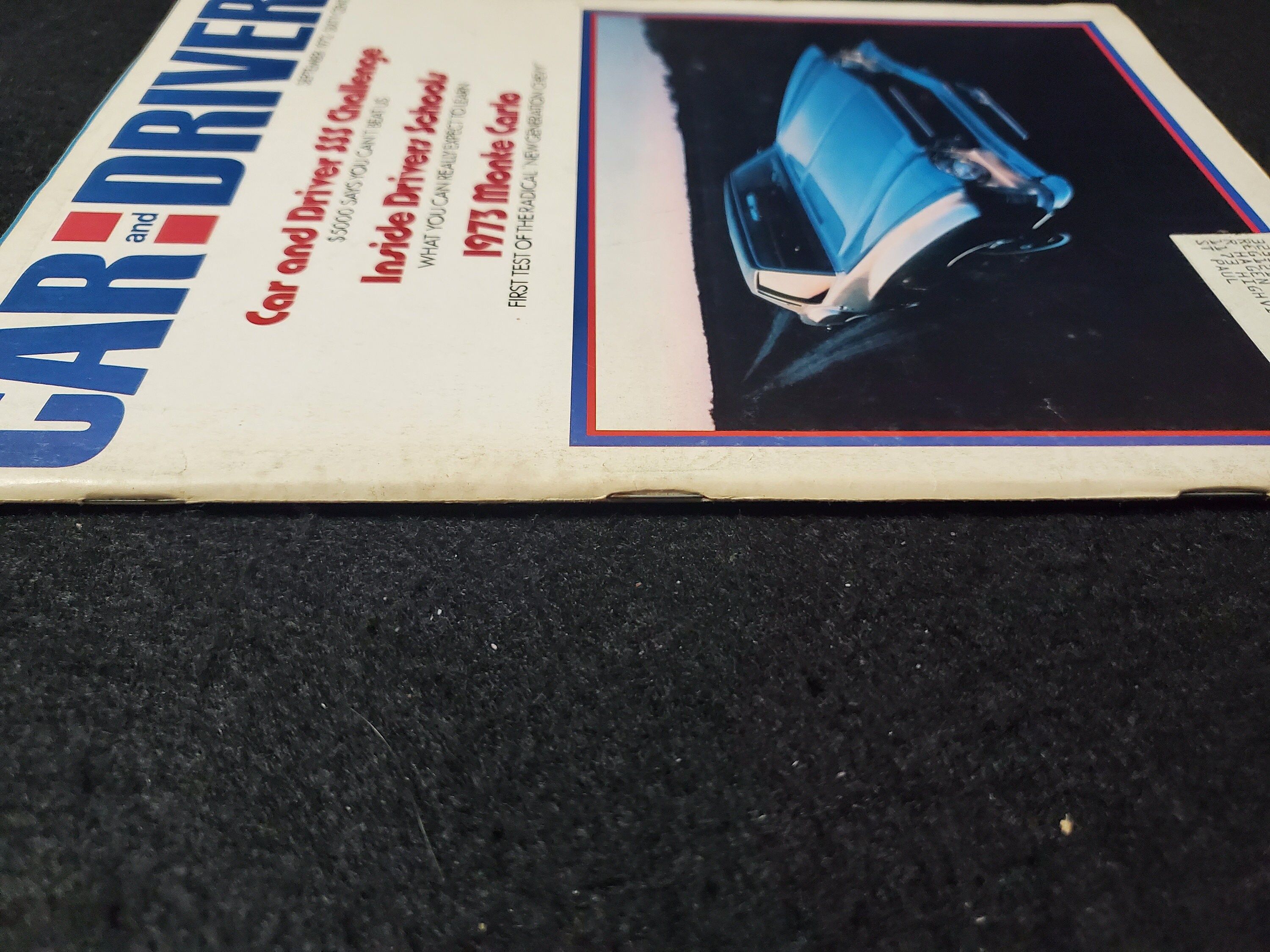 Vintage Car and Driver Magazine September 1972 - Etsy