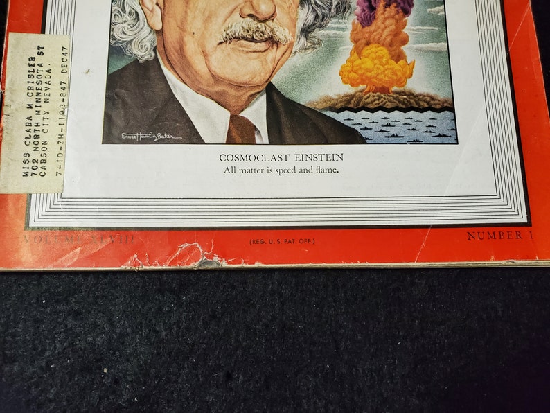 Vintage Time Magazine July 1 1946 Albert Einstein Cover - Etsy