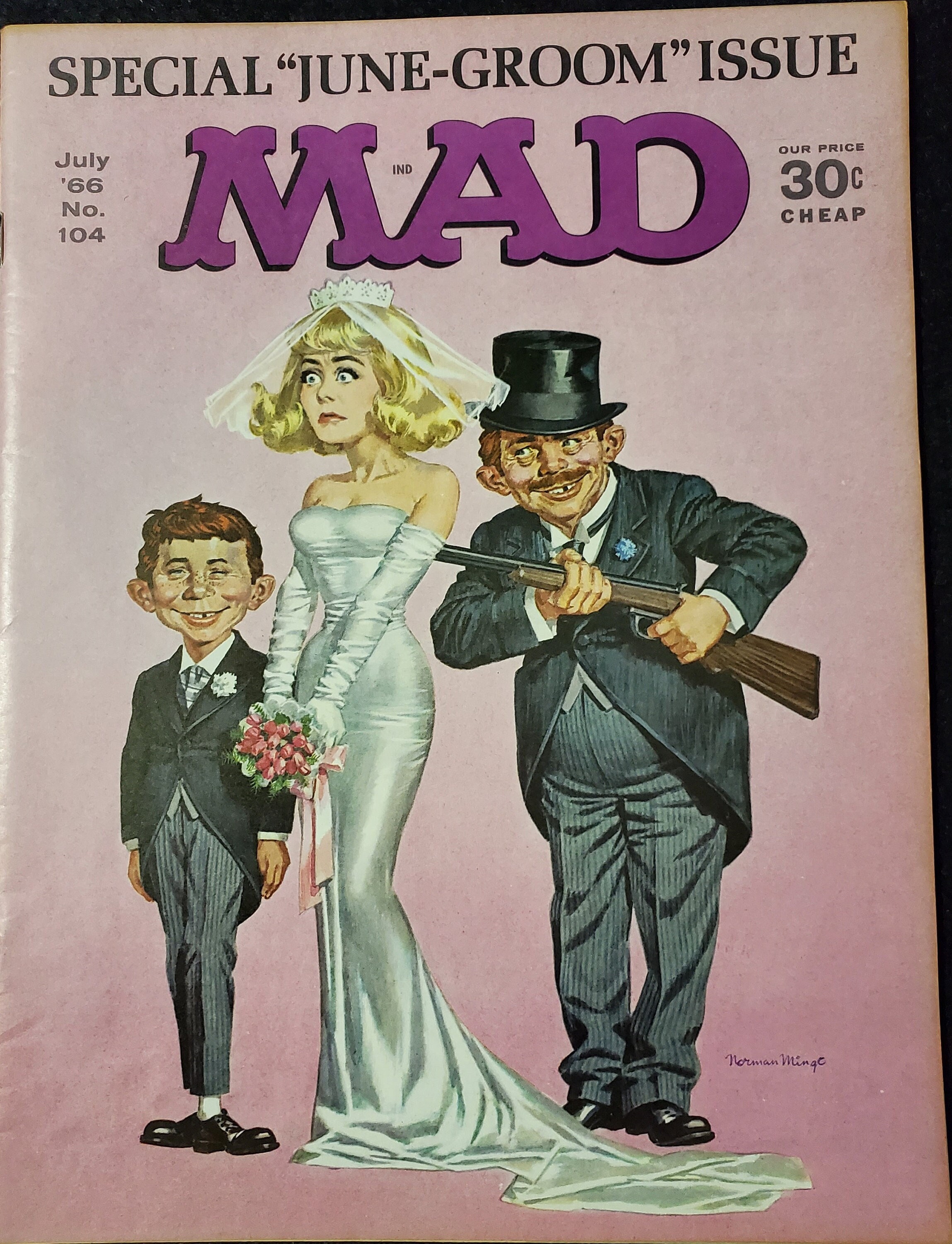 Vintage Mad Magazine #104 July 1966 Norman Mingo Cover Art - Etsy