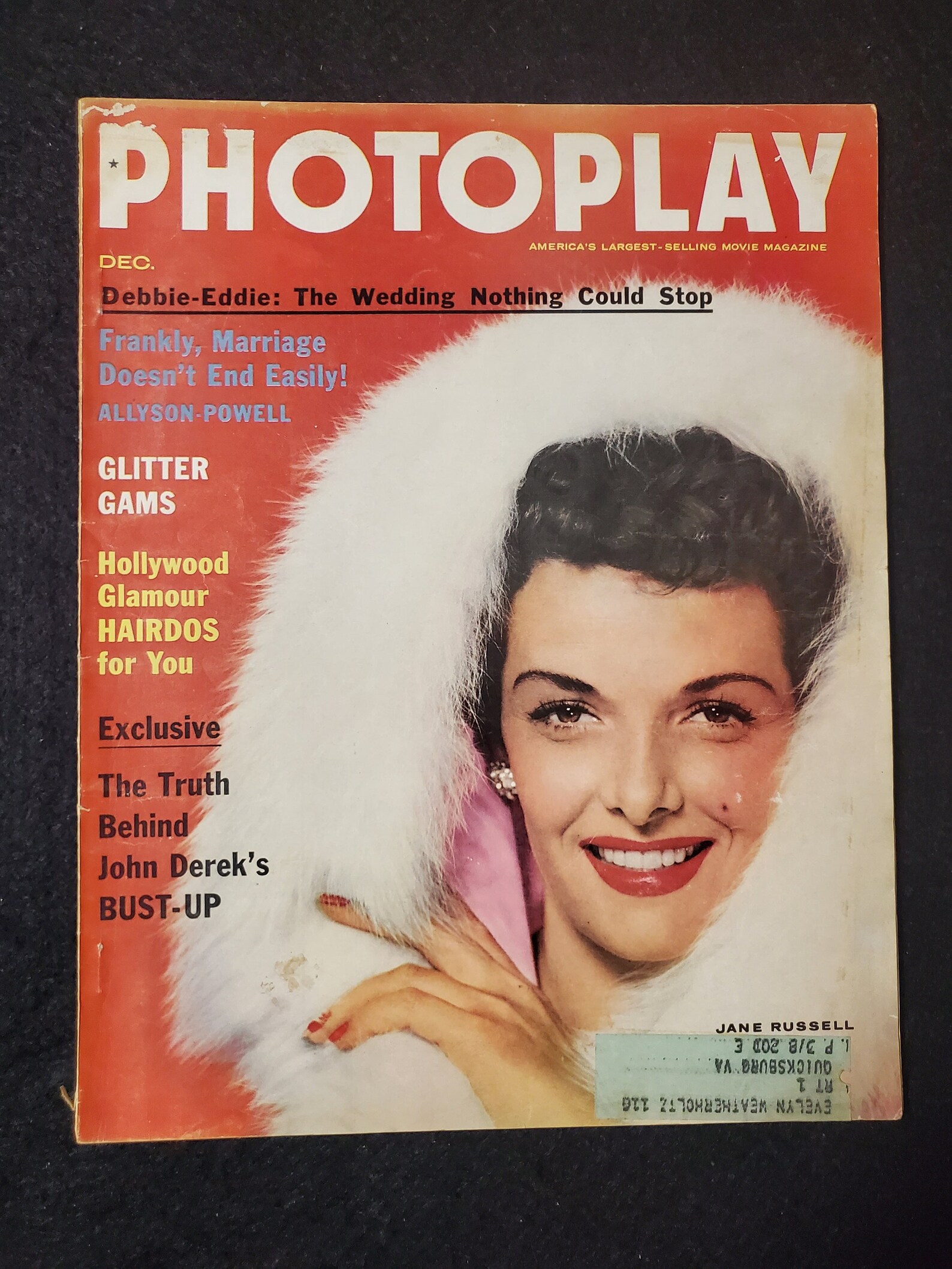 Vintage Photoplay Magazine December 1955 Jane Russell Cover - Etsy