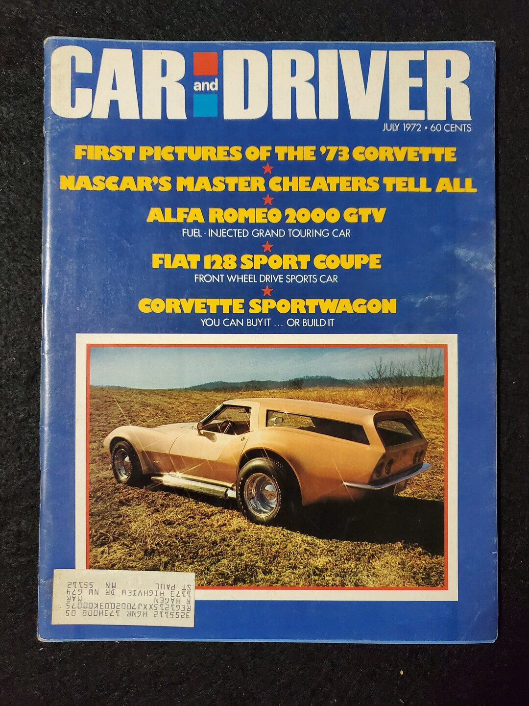 Vintage Car and Driver Magazine July 1972 - Etsy