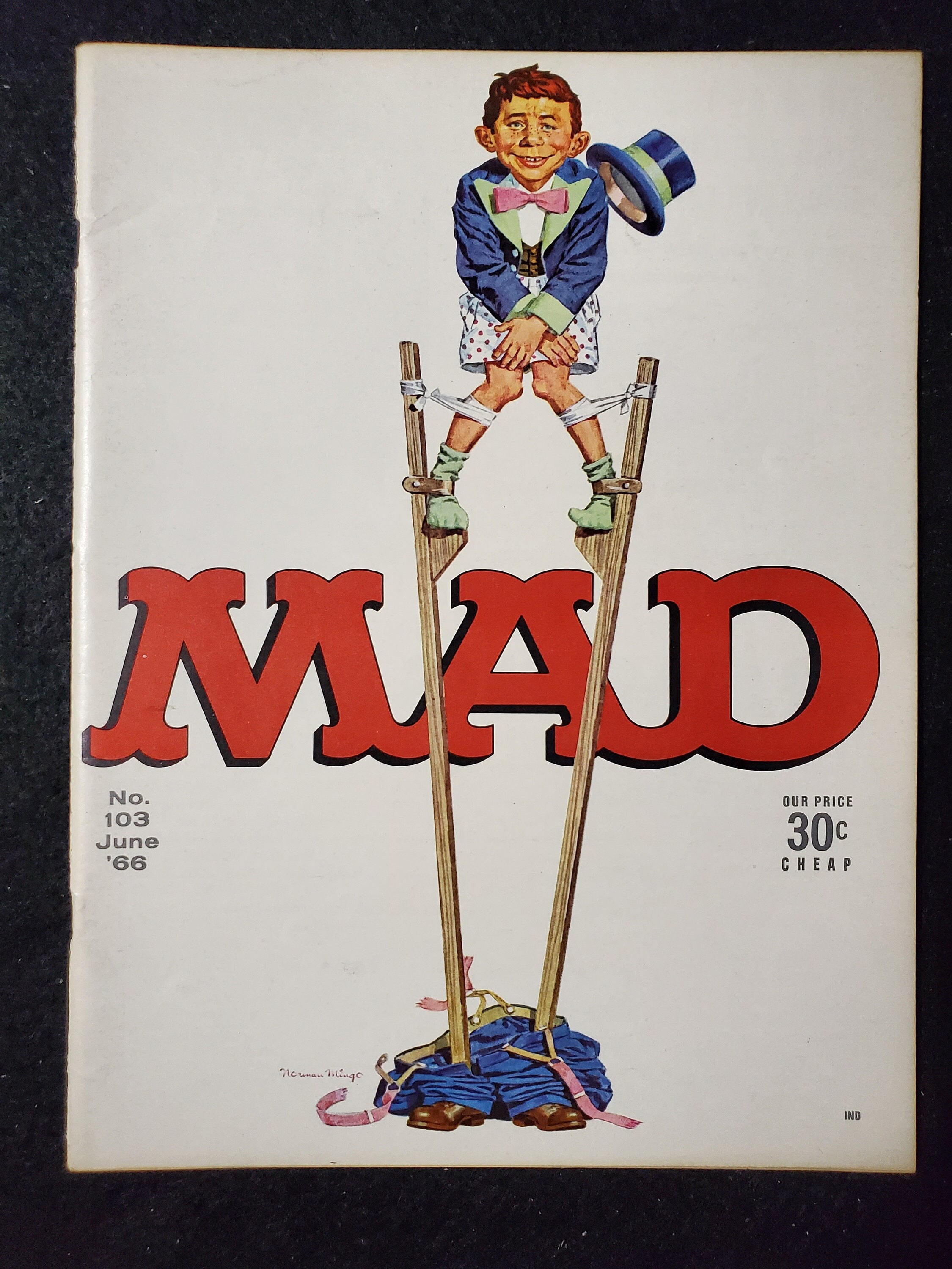 Vintage Mad Magazine #103 June 1966 Bob Clarke Cover Art - Etsy