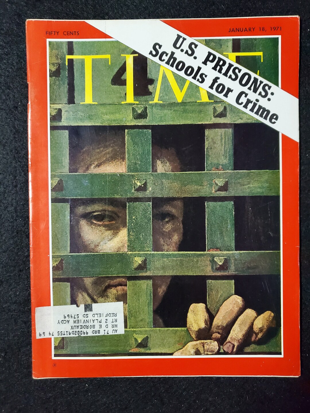 Vintage Time Magazine January 18, 1971 U.S Prisons - Etsy