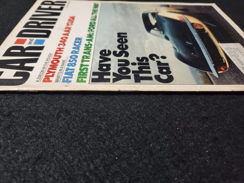 Vintage Car and Driver Magazine July 1970 - Etsy