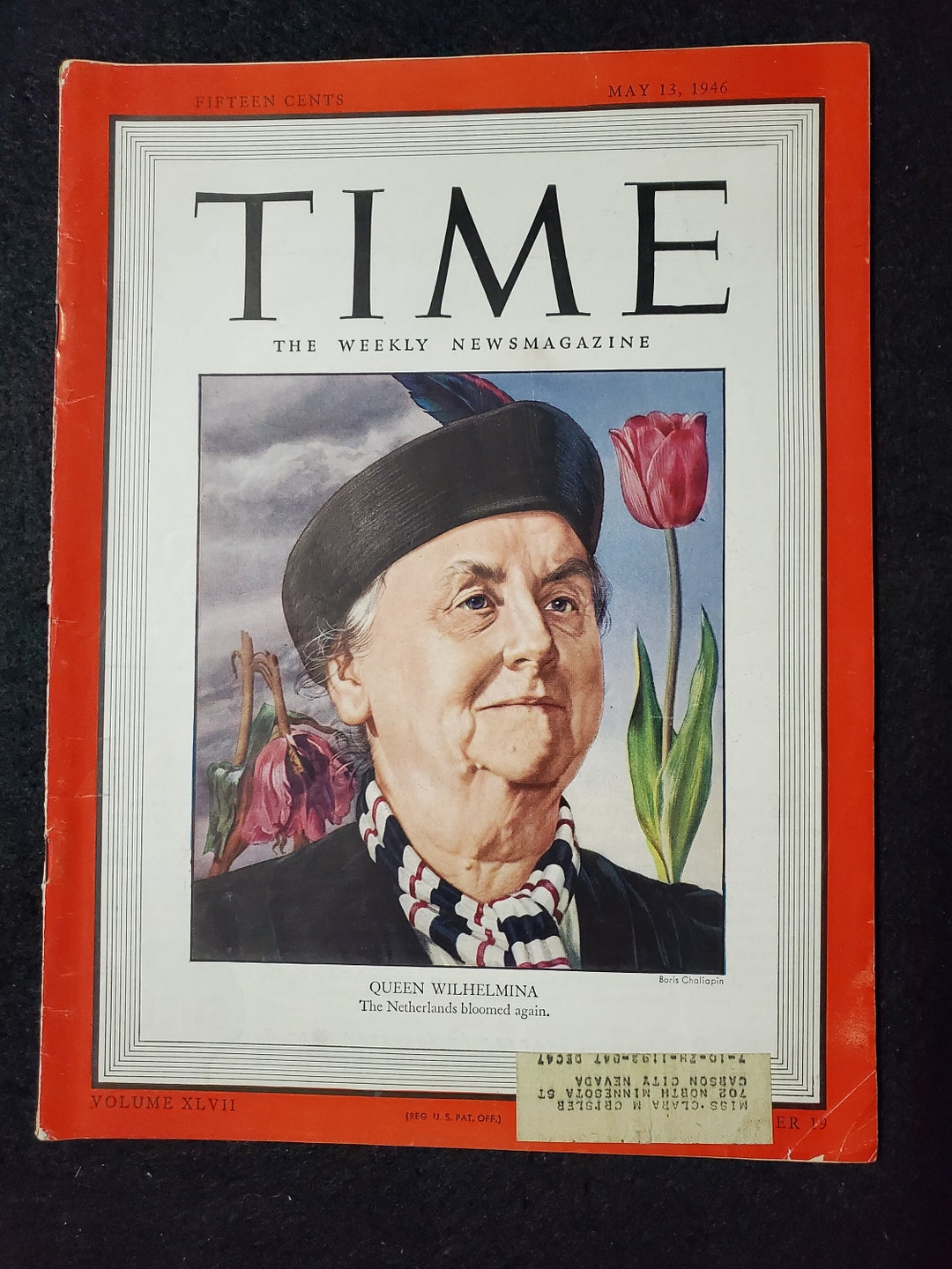 Vintage Time Magazine May 13, 1946 Queen Wilhemina - Etsy