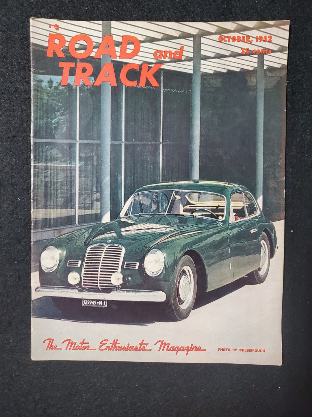 Vintage Road and Track Magazine October 1952 - Etsy