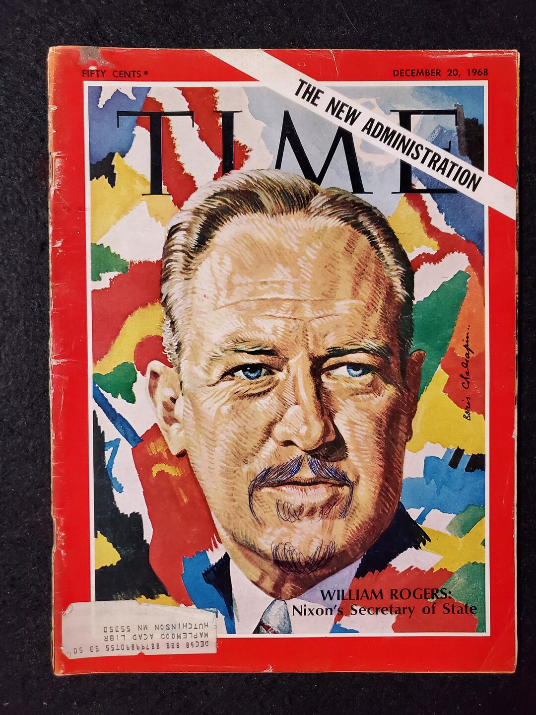 Vintage Time Magazine December 20, 1968 Williams Rogers - Etsy