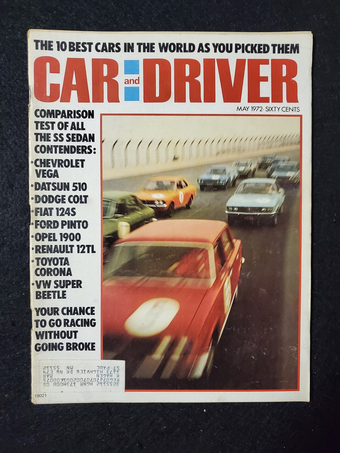 Vintage Car and Driver Magazine May 1972 - Etsy