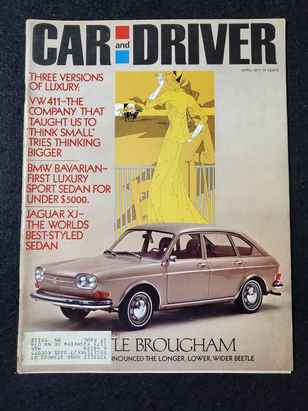 Vintage Car and Driver Magazine April 1971 - Etsy