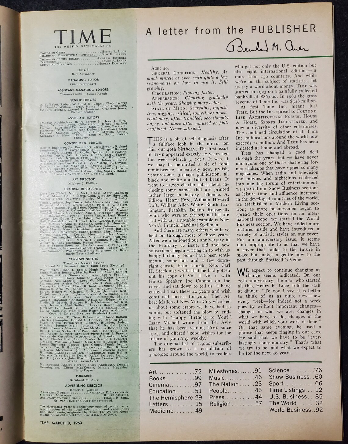 Vintage Time Magazine March 8, 1963 Physicist William Pickering - Etsy
