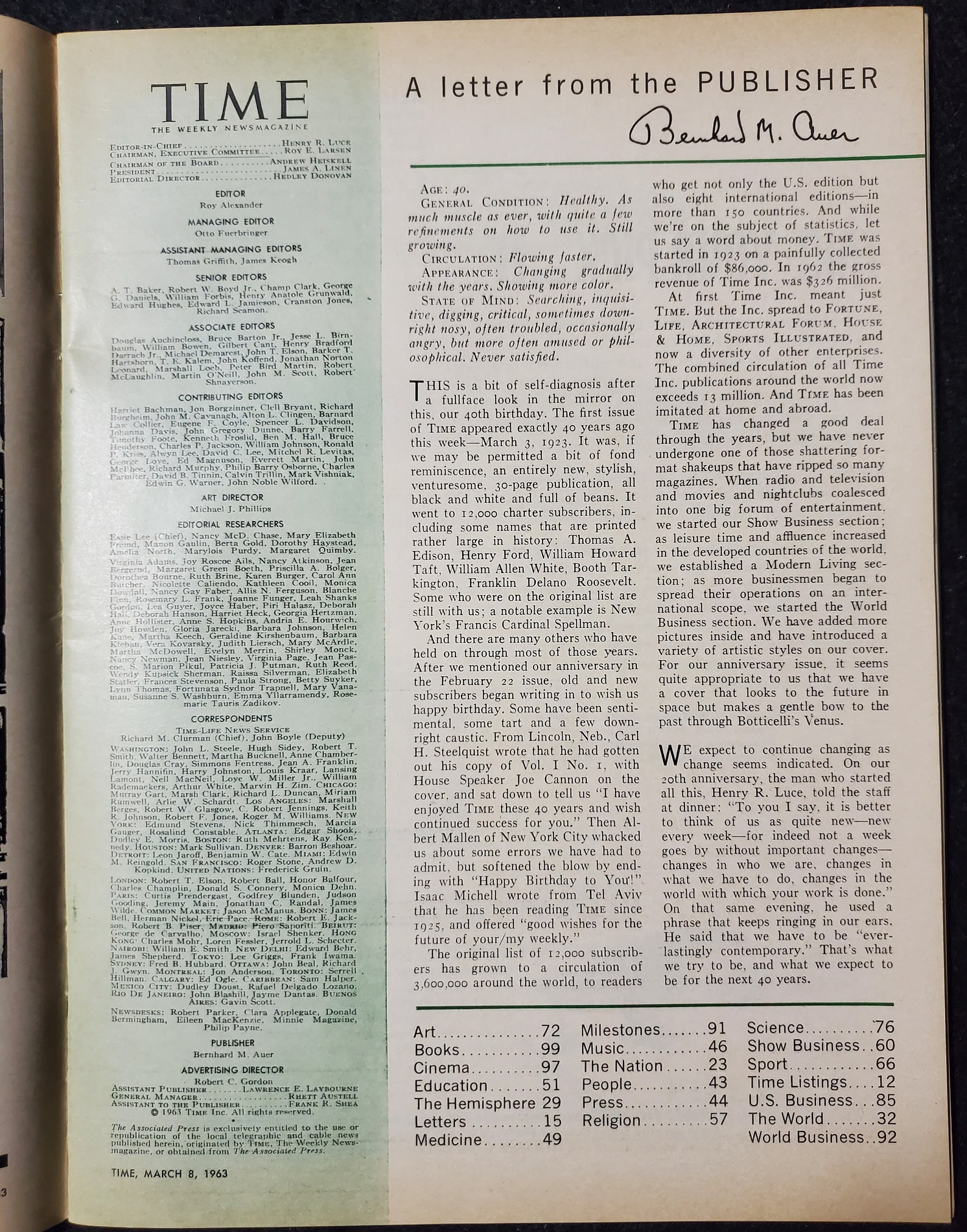 Vintage Time Magazine March 8, 1963 Physicist William Pickering - Etsy
