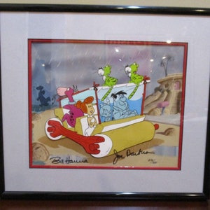 Signed Hanna Barbera Lim Ed Cel flintstones Windshield - Etsy