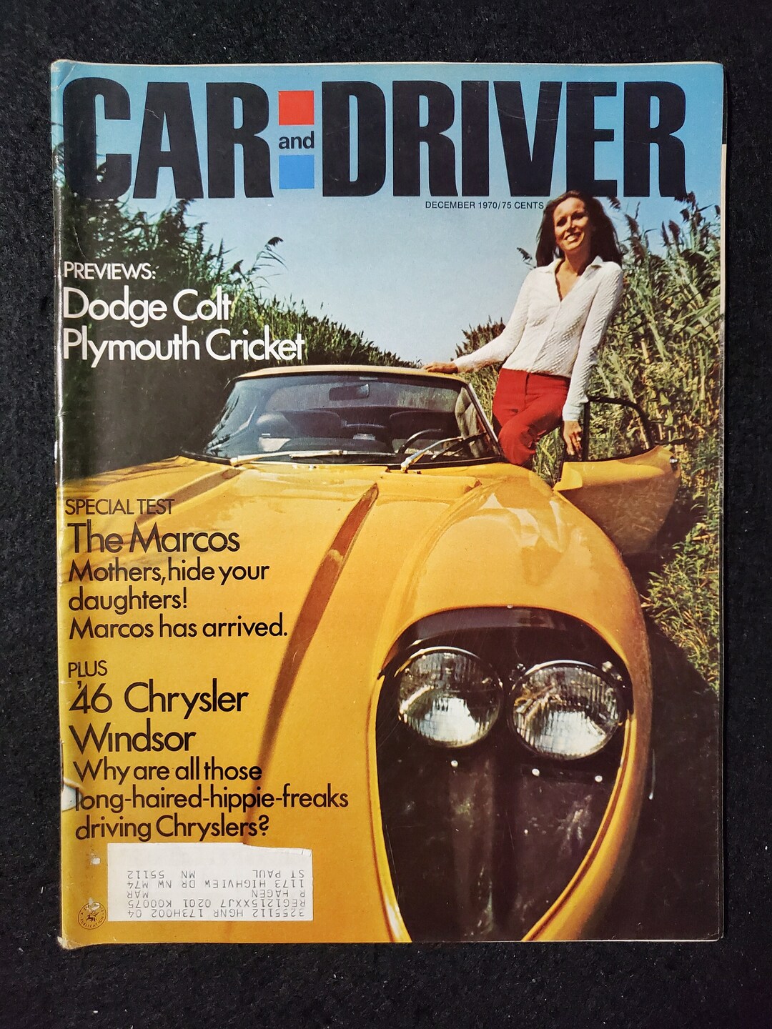 Vintage Car and Driver Magazine December 1970 - Etsy