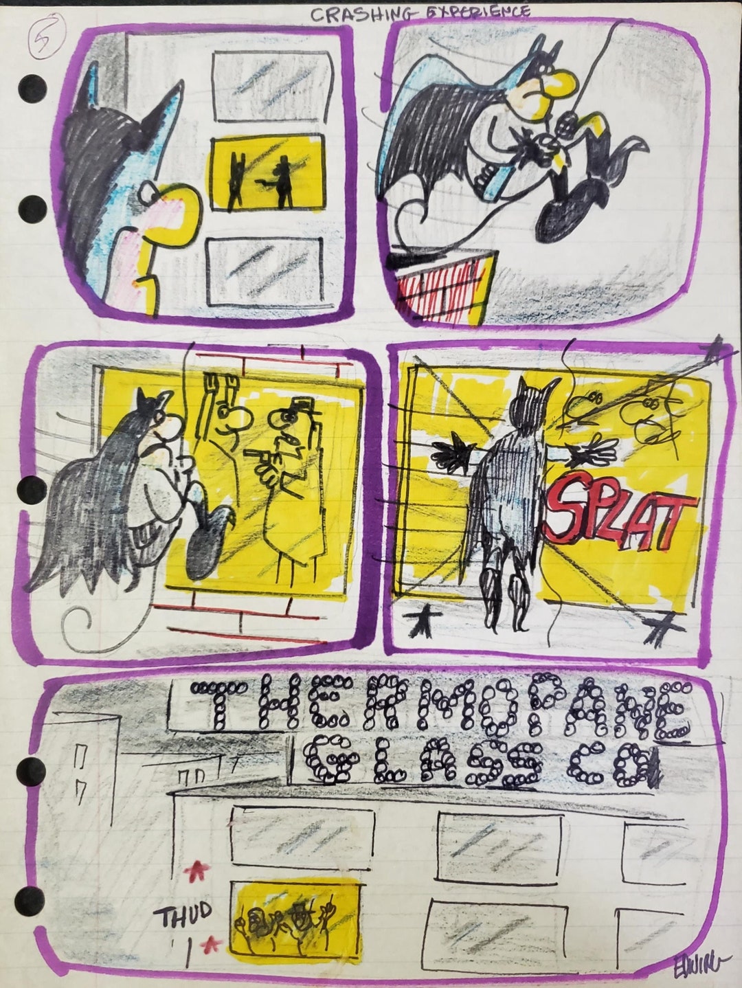 Mad Magazine Batman Gag Idea Submission- Don "duck" Edwing - Etsy