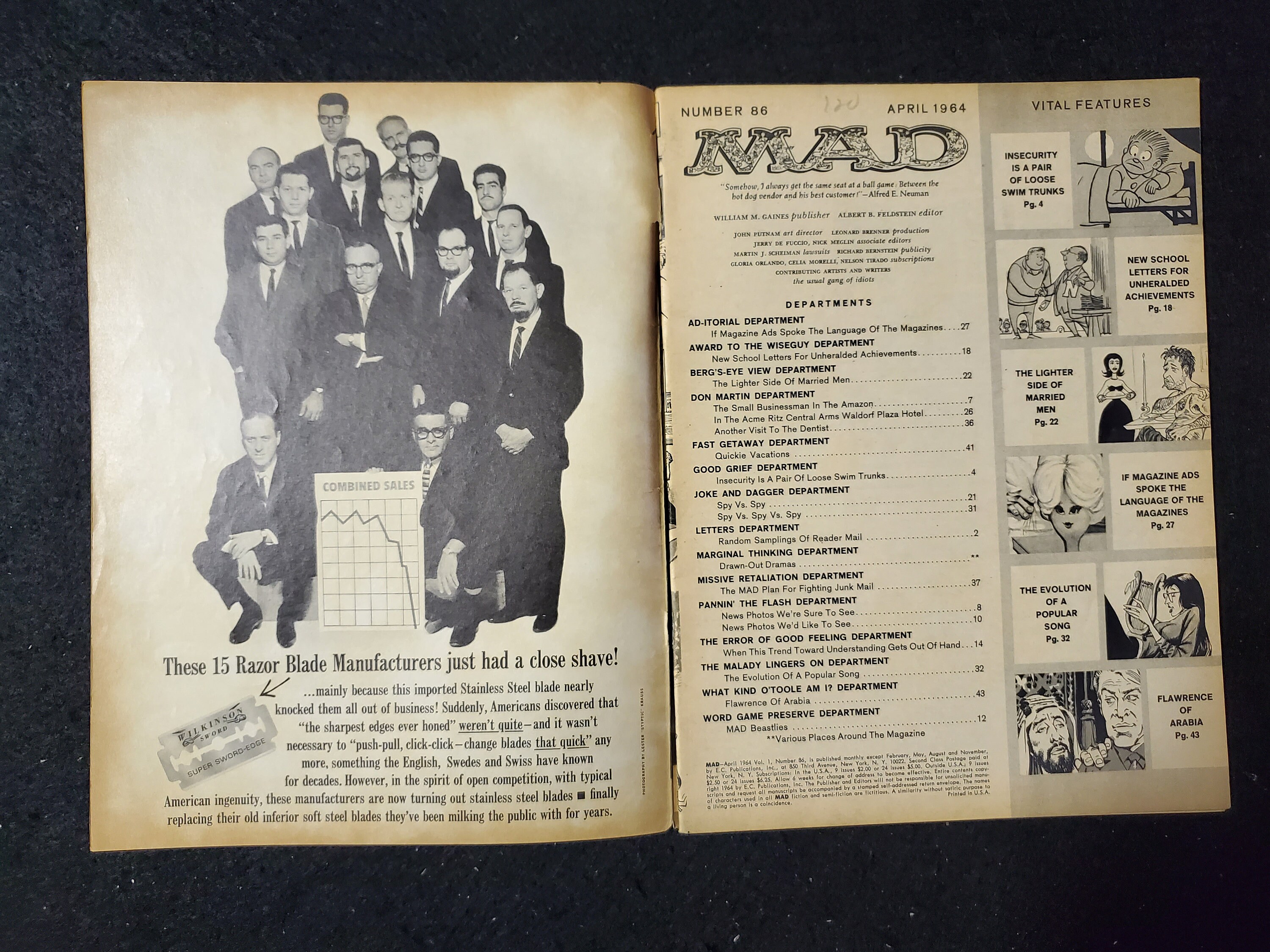 Vintage Mad Magazine 86 April 1964 Norman Mingo Cover Art - Etsy