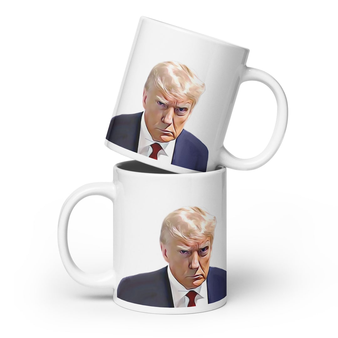 Donald Trump Mugshot Designer White Glossy Mug - Etsy